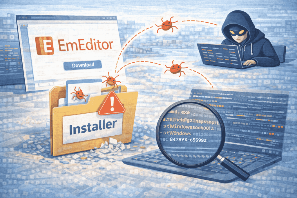 EmEditor 公式サイトでインストーラー改ざん-マルウェア 配布の経緯と調査結果を発表|セキュリティニュースのセキュリティ対策Lab