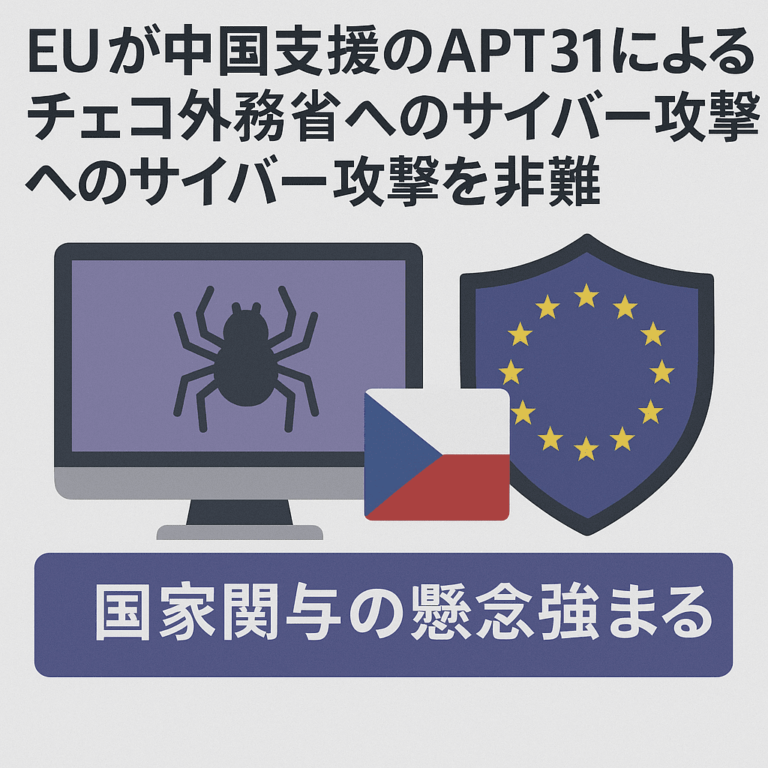 EUが中国支援のAPT31によるチェコ外務省へのサイバー攻撃を非難ー国家関与の懸念強まる|セキュリティニュースのセキュリティ対策Lab