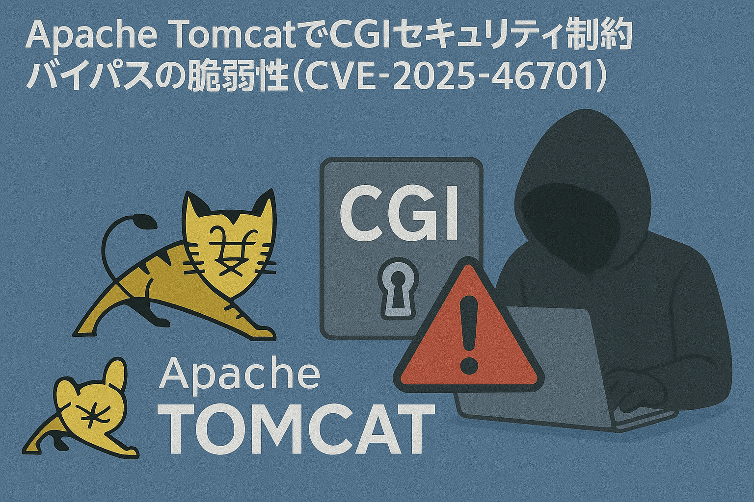 Apache TomcatでCGIセキュリティ制約バイパスの脆弱性(CVE-2025-46701)|セキュリティニュースのセキュリティ対策 Lab