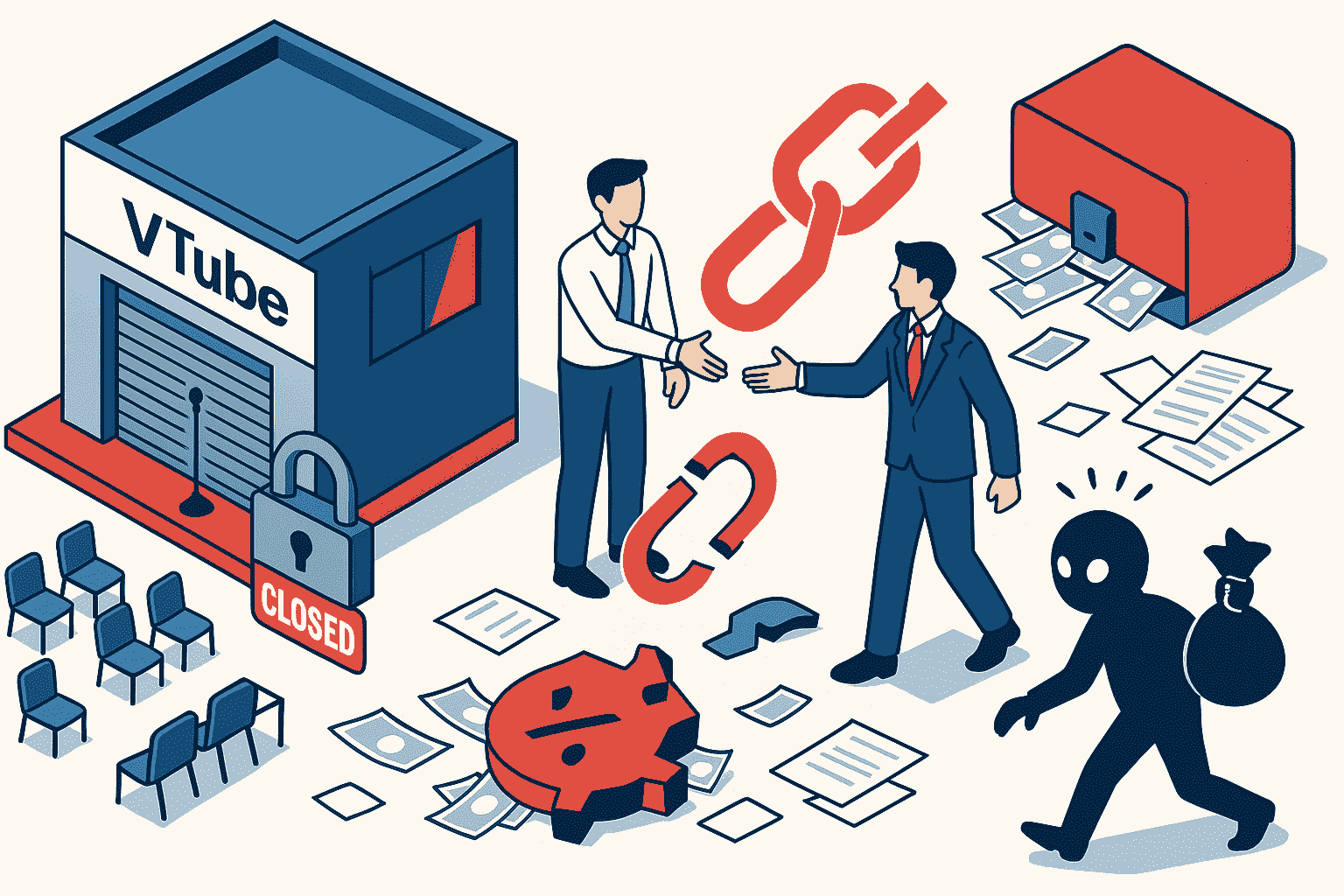 VTuber 事務所「Vivid V」運営、LinkUpが倒産-社長の私的流用が原因|セキュリティと内部不正 ニュースセキュリティ対策Lab