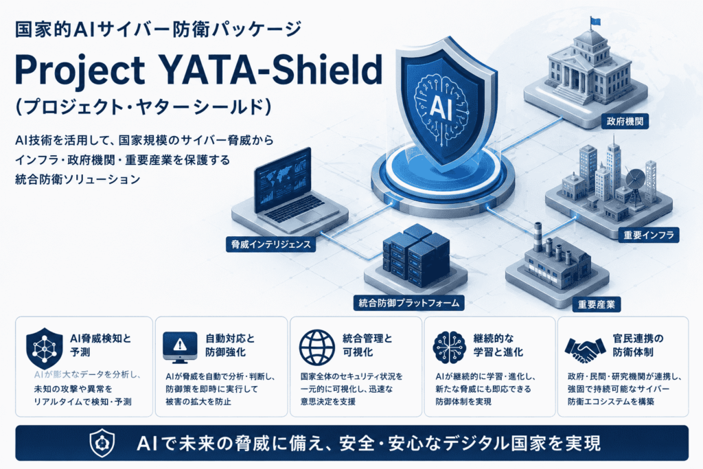 国家的 AIサイバー 防衛パッケージ Project YATA-Shield(プロジェクト・ヤタ－シールド)とは|セキュリティとAIのニュース ...