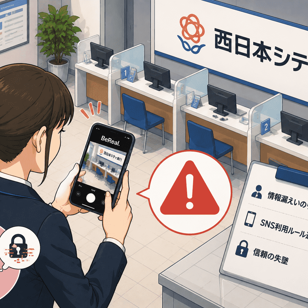 西日本シティ銀行・BeReal投稿による顧客の個人情報漏洩で頭取が謝罪|セキュリティニュースのセキュリティ対策Lab
